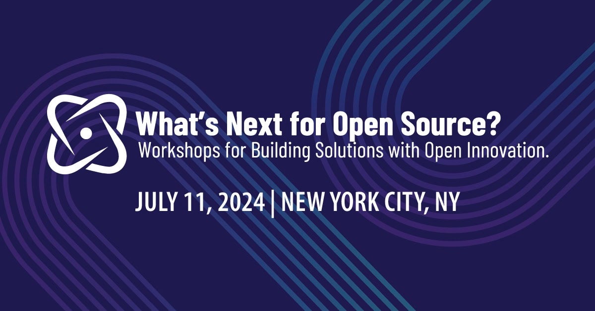 What’s Next for Open Source? Workshops for Building Solutions with Open ...